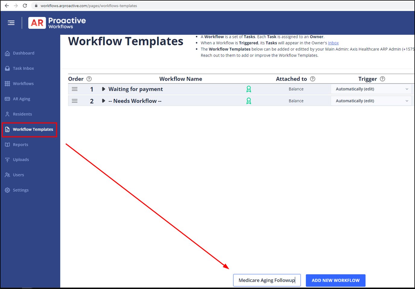 Create a Workflow Template